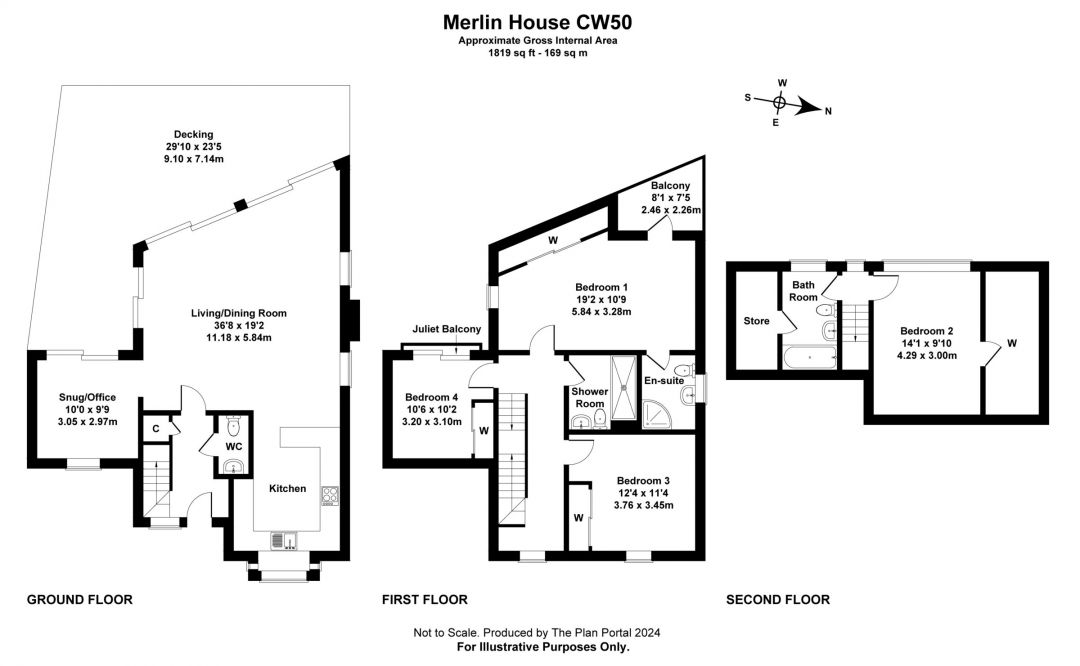 Merlin House, Waterside Holiday House in The Cotswolds, Sleeps 8